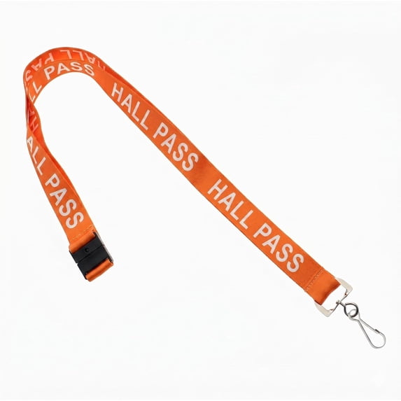 Bulk 25 Pack - Hall Pass Lanyards with Safety Breakaway Clasp - High ...