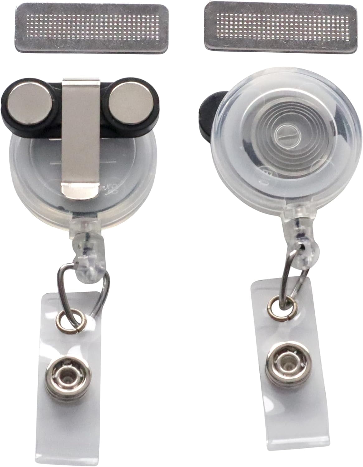 Bulk 25 Pack - Magnetic Name Badge Holder Retractable Badge Reel with ...
