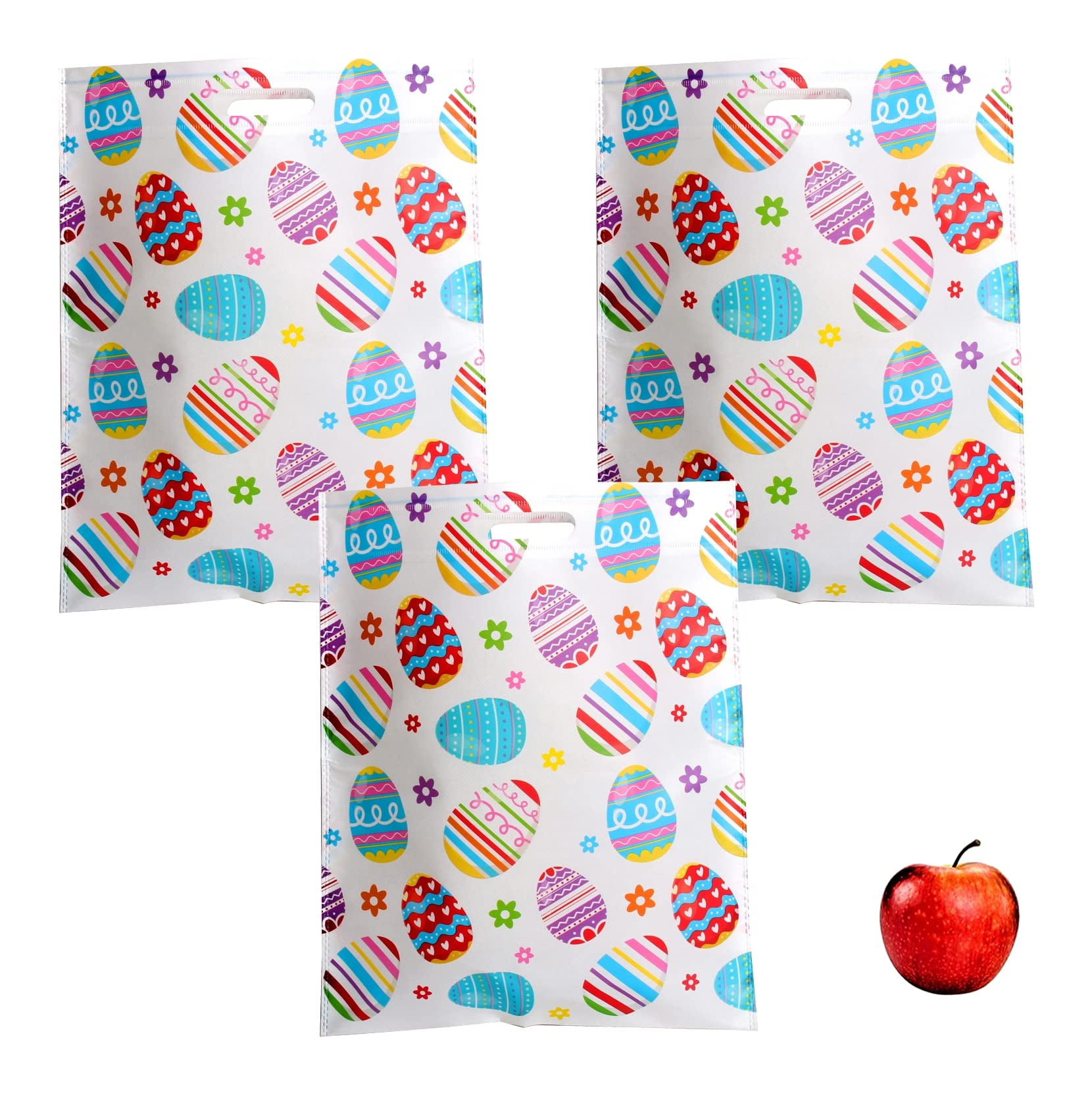 Bulk 25 Pack of Printed Easter Egg Hunting Tote Bags - Large Enough for ...