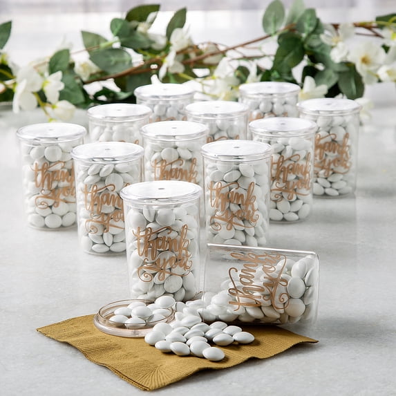 Bulk 48 Pieces Thank You Favor Containers - Walmart.com