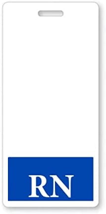 Bulk 50 Pack - RN Registered Nurse Vertical Hospital ID Badge Buddies ...