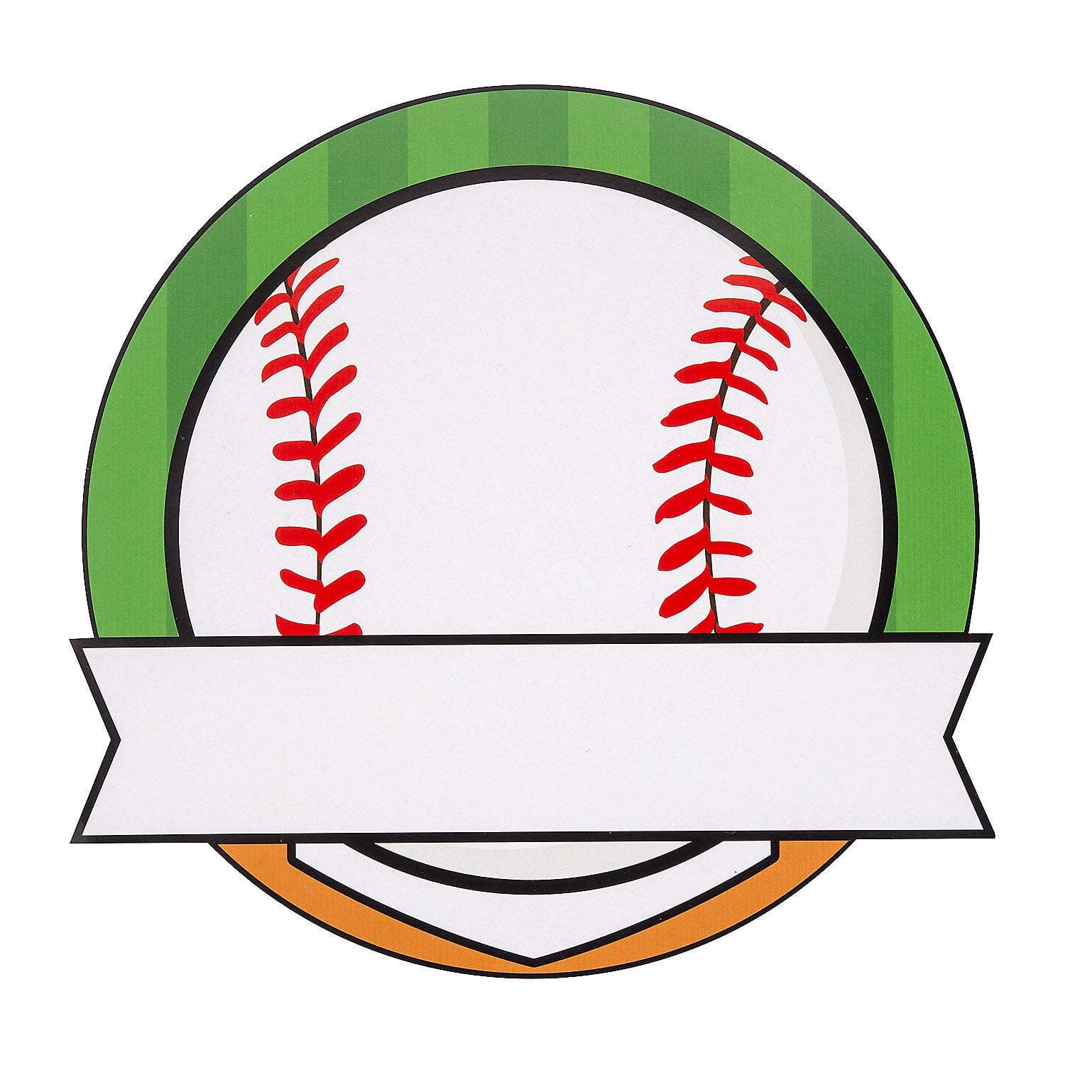 Bulk 50 Piece Team Spirit Baseball Name Cutouts - Walmart.com