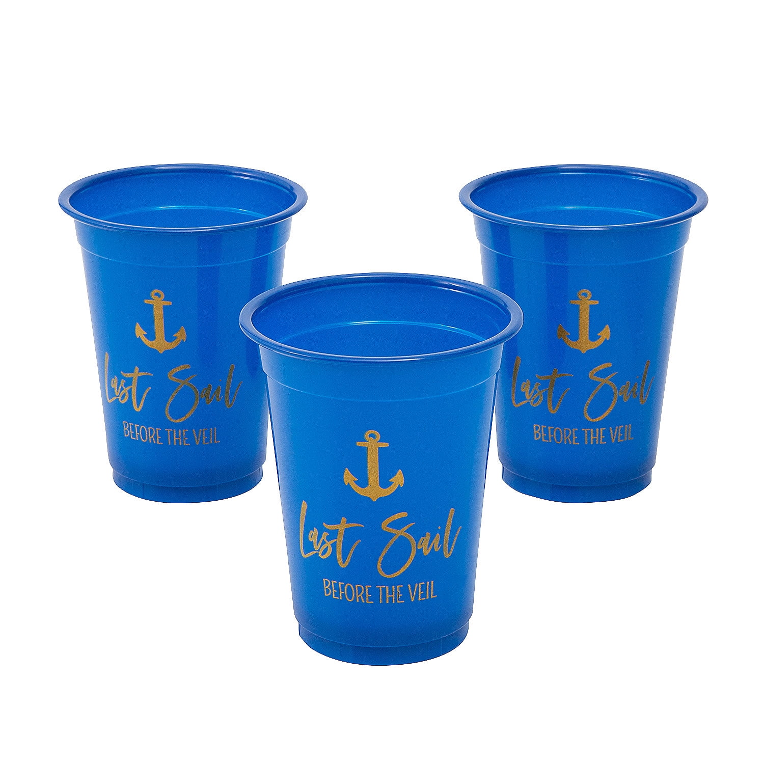 Bulk 50 count Last Sail Before the Veil Disposable Plastic Cups ...