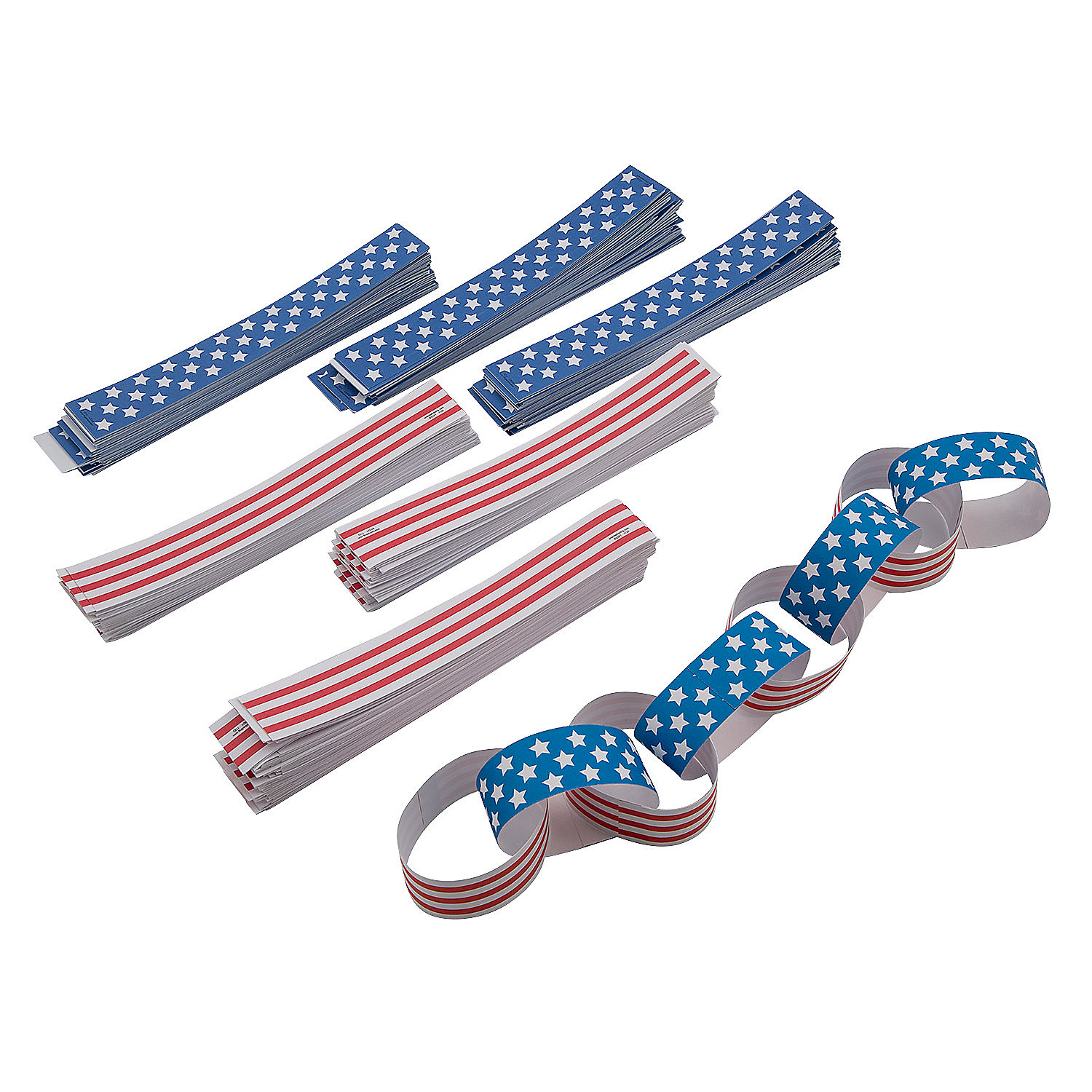 Bulk 500 Pieces Patriotic Paper Chains - Walmart.com