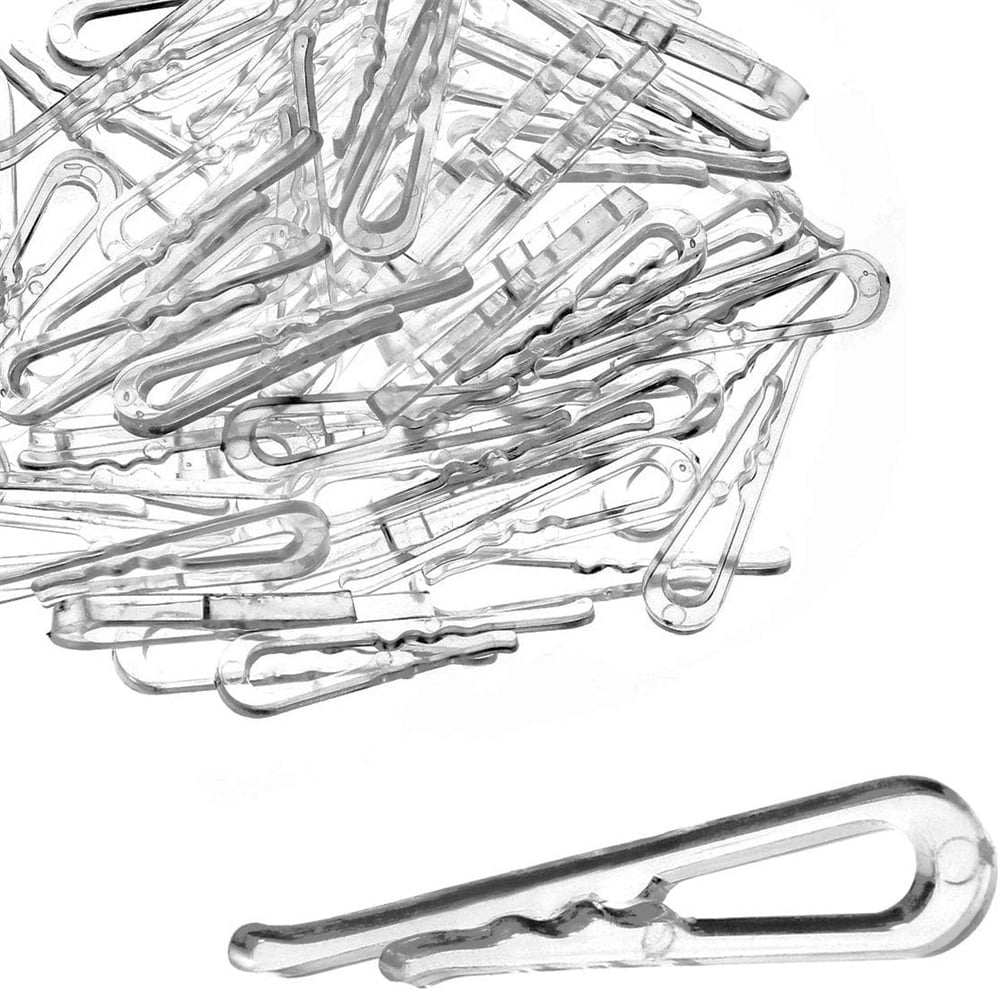 Bulk 500Pcs U Shape Transparent Clothespins,Plastic Alligator Clips ...