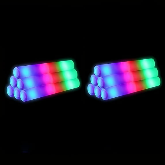 Bulk 52-Pack Colorful LED Light Up Glow Sticks for Raves & Concerts - 3 ...