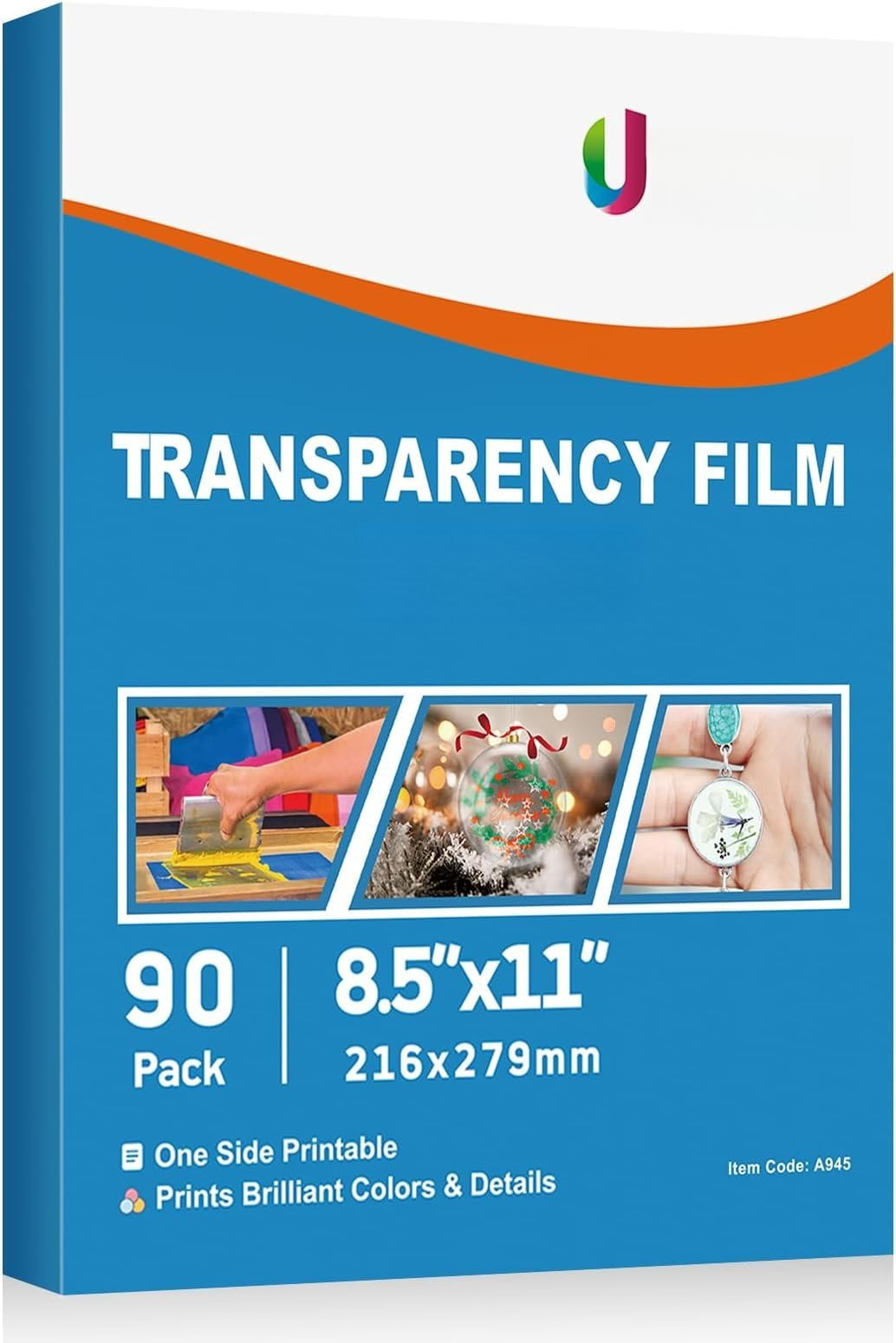 Bulk 90 Sheets Printable Transparency Film Acetate Clear Sheets for ...