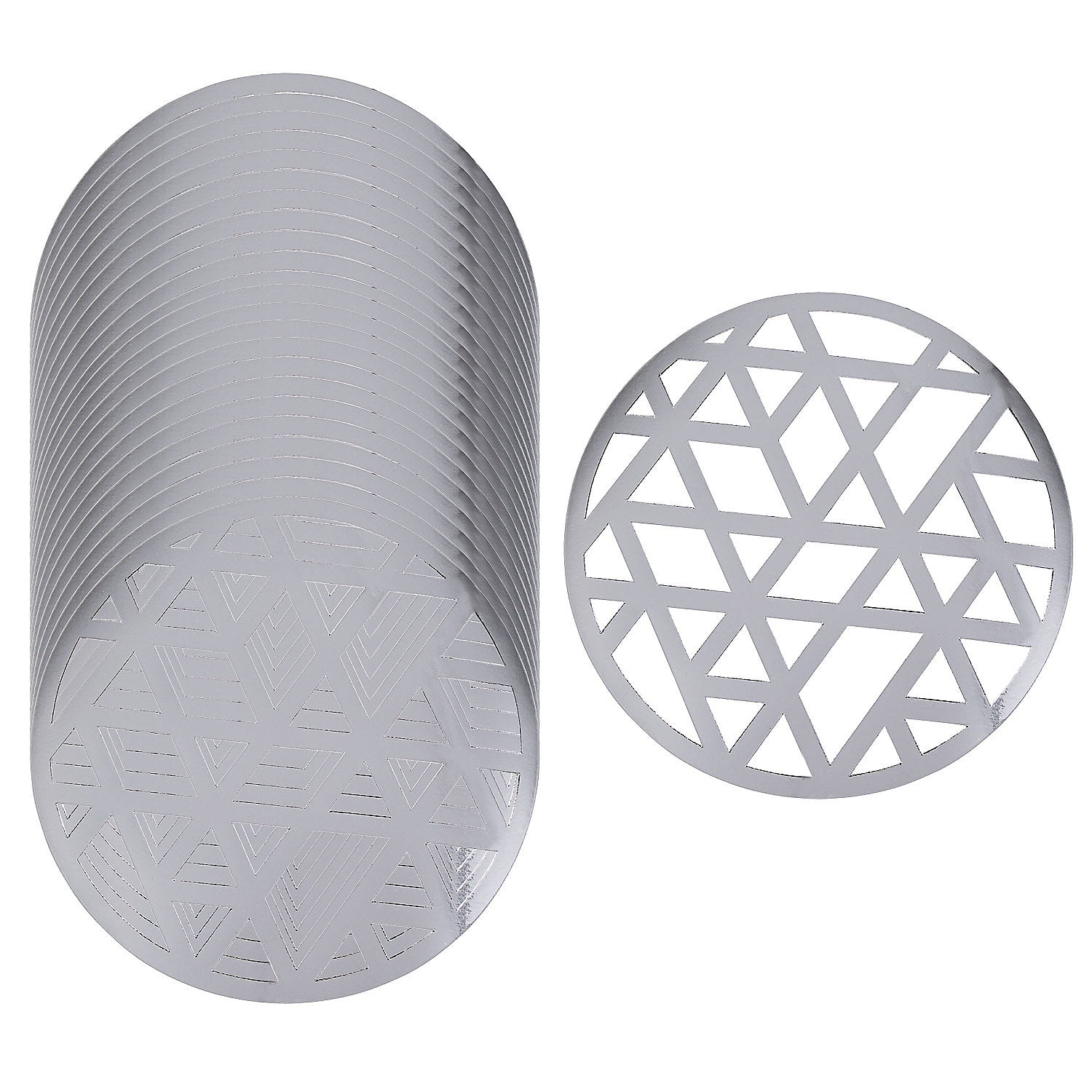 Bulk 96 Count Silver Laser-Cut Chargers - Walmart.com