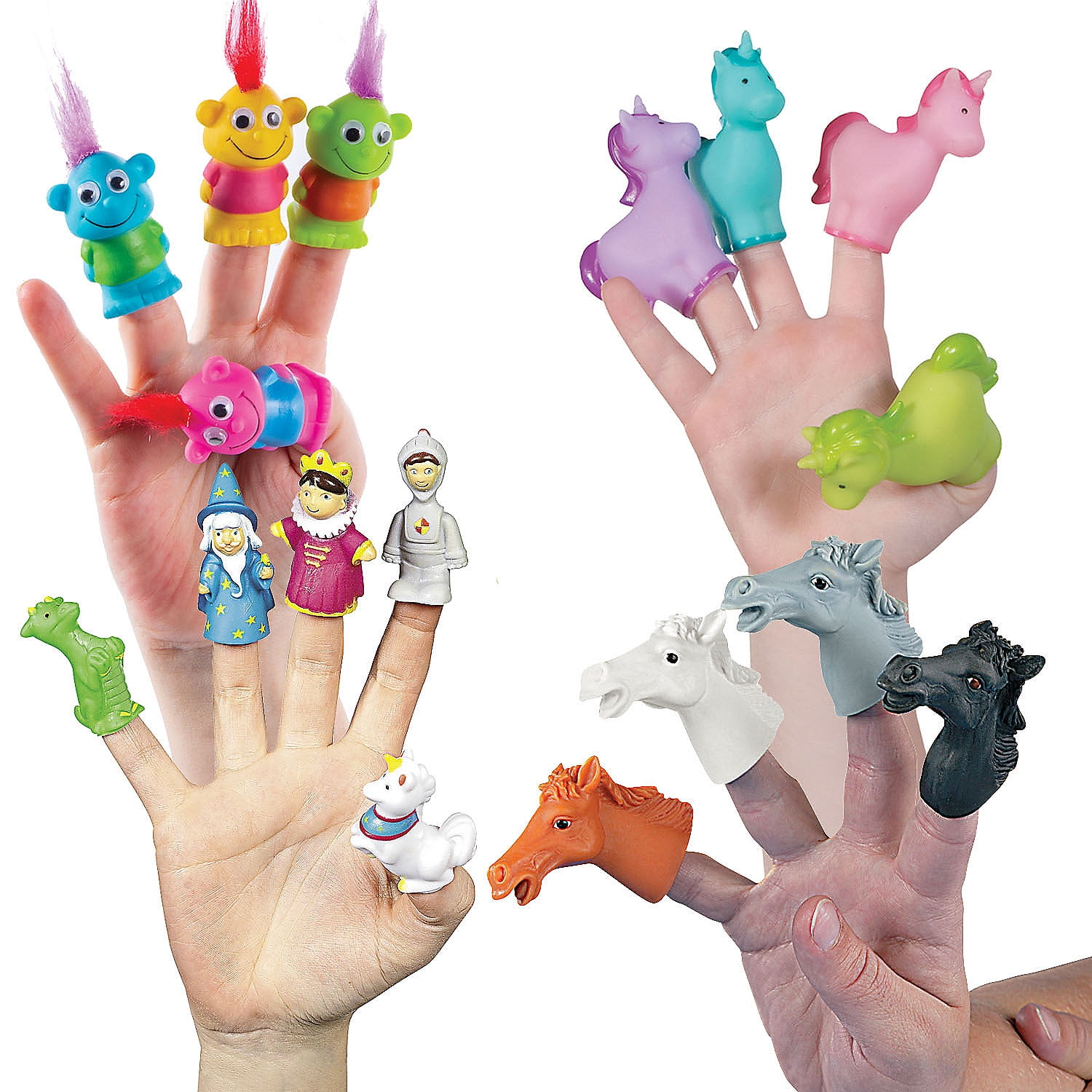 Bulk 96 Pieces Fairy Tale Character Finger Puppet Assortment - Walmart.com