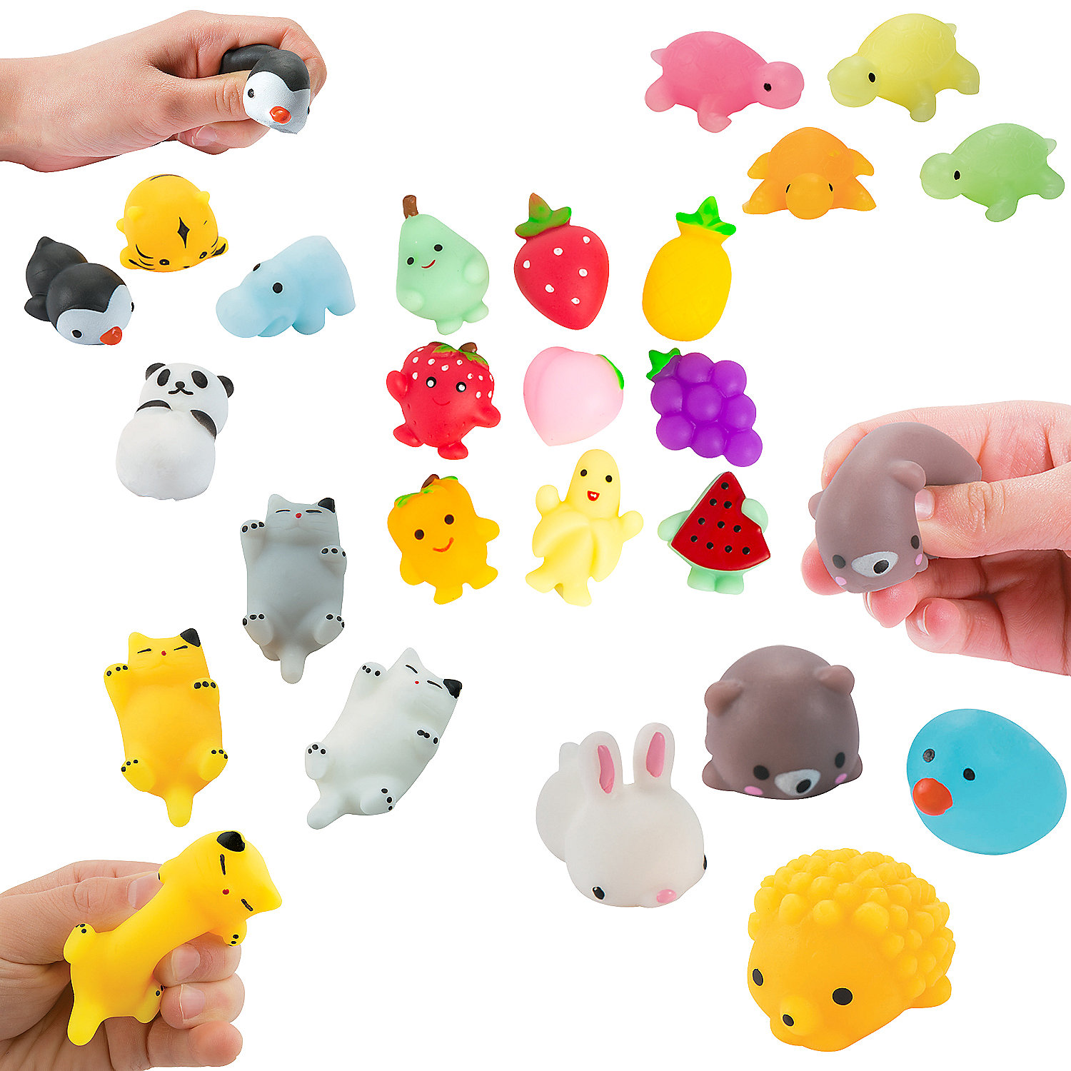 Bulk 96 Pieces Mochi Squishies Character Assortment - Walmart.com