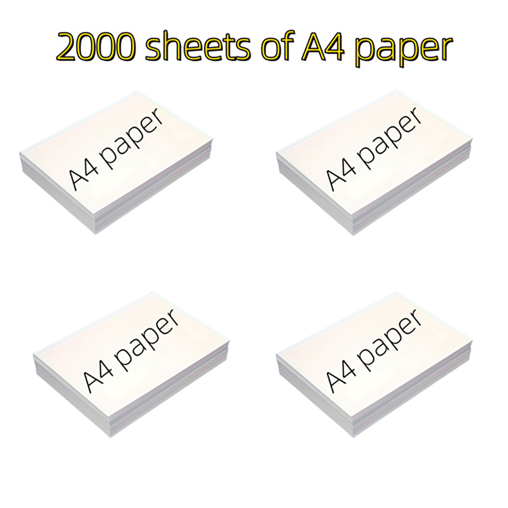 Bulk A4 Printing Paper - 2000 Sheets, 80 GSM White, Ideal for Documents ...