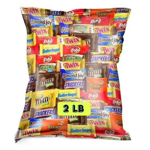 Bulk Assorted Fun-Size Chocolate BCF26 Candy Mix - 2 lb Variety Bag ...