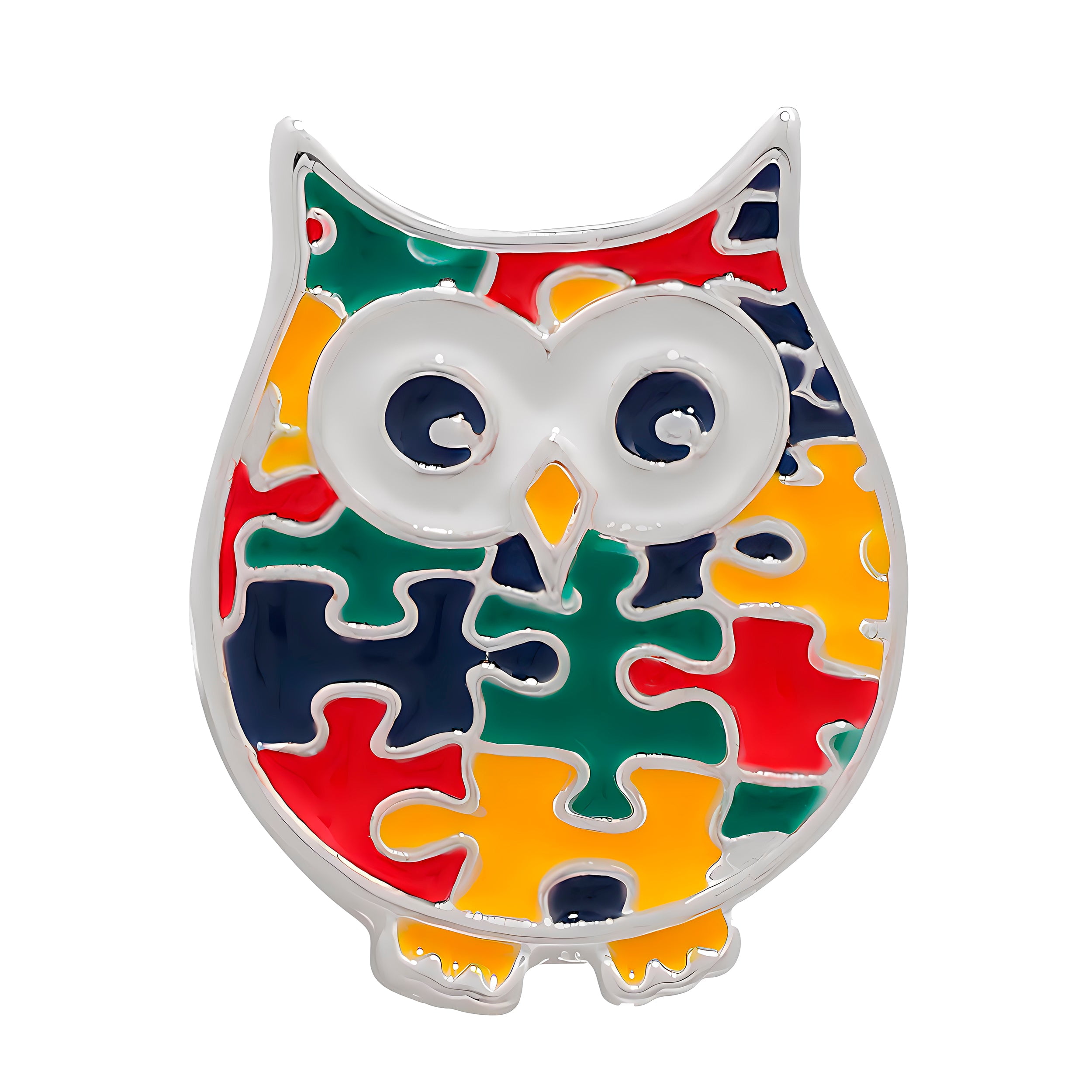 Bulk Autism Puzzle Piece Owl Pins (25 Pins) - Walmart.com