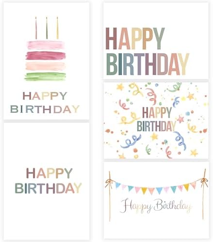 Bulk Birthday Cards with Envelopes,20 Pack-4 * 6 inches Happy Birthday ...