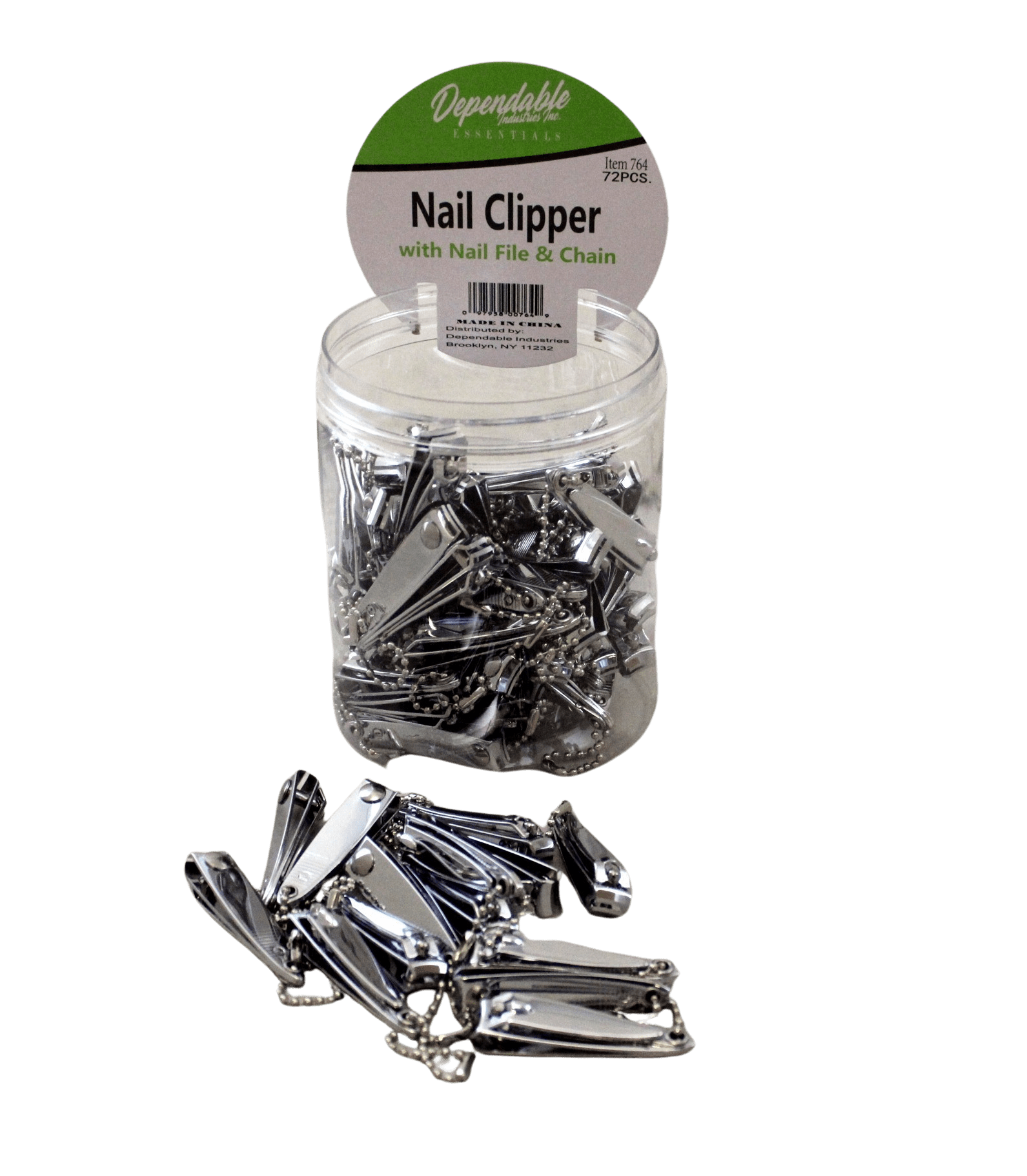 Bulk Buy: 72 Stainless Steel Nail Clippers with Fold-Out File ...