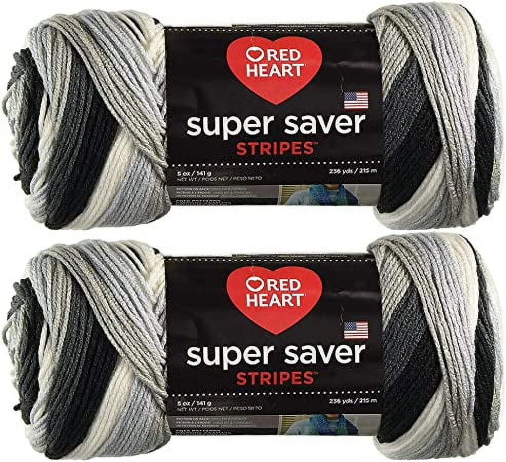 Bulk Buy: Red Heart Super Saver (2-Pack) (Newspaper, 5 oz Each Skein ...