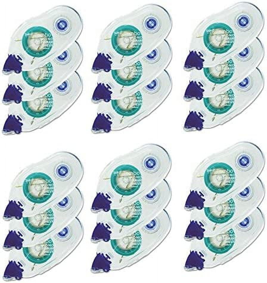 Bulk Buy: Tombow Mono Adhesive Refill Permanent Value Pack 3/Pkg 1/3" X 118 Total Ft. 62207 (6 ...
