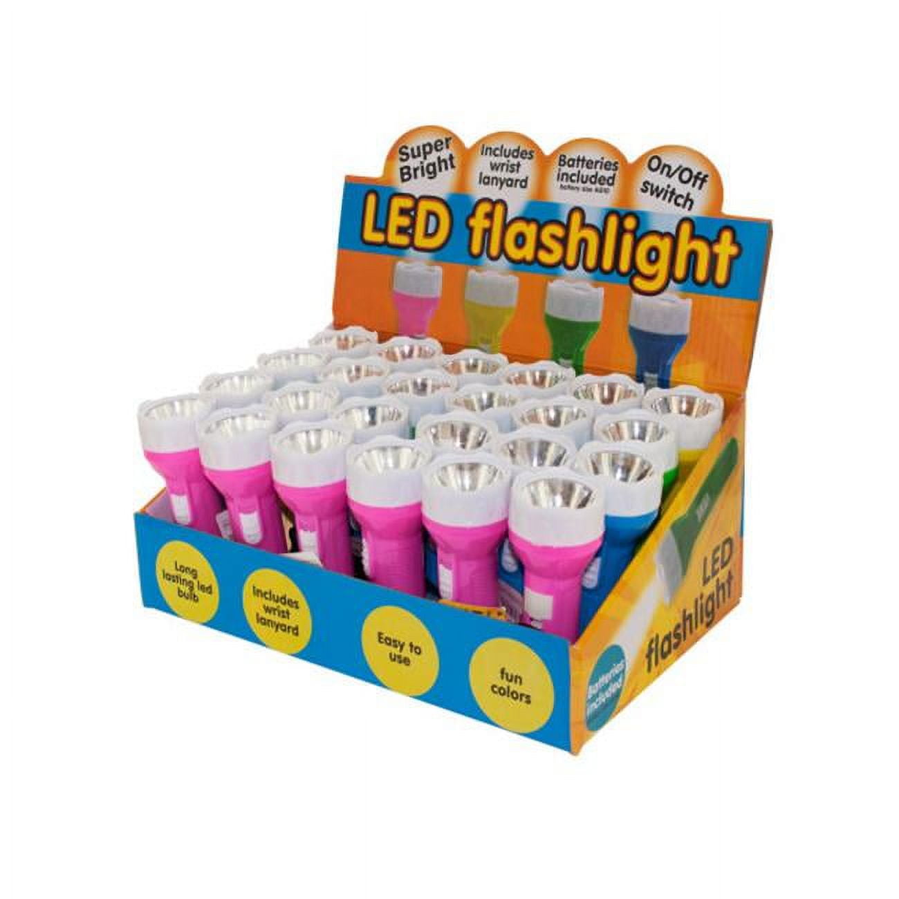 Bulk Buys EC009-24 Led Flashlight Counter Top Display -Pack of 24 ...
