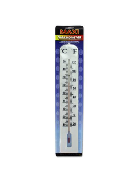 Bulk Buys HS020-24 Jumbo Plastic Thermometer on a Blister Card - Pack ...