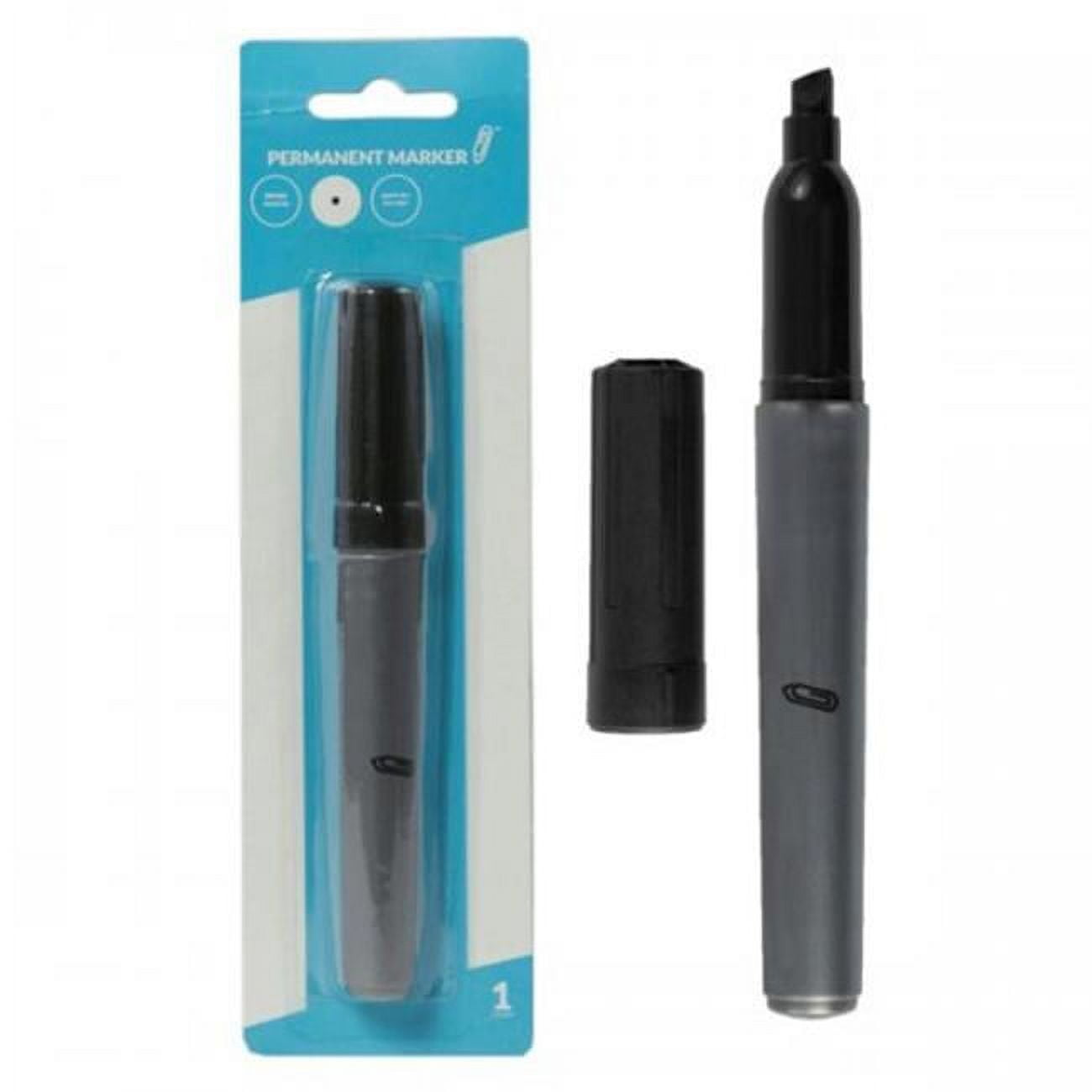 Permanent Marker, Chisel Tip, Black (Available in a pack of 48 ...