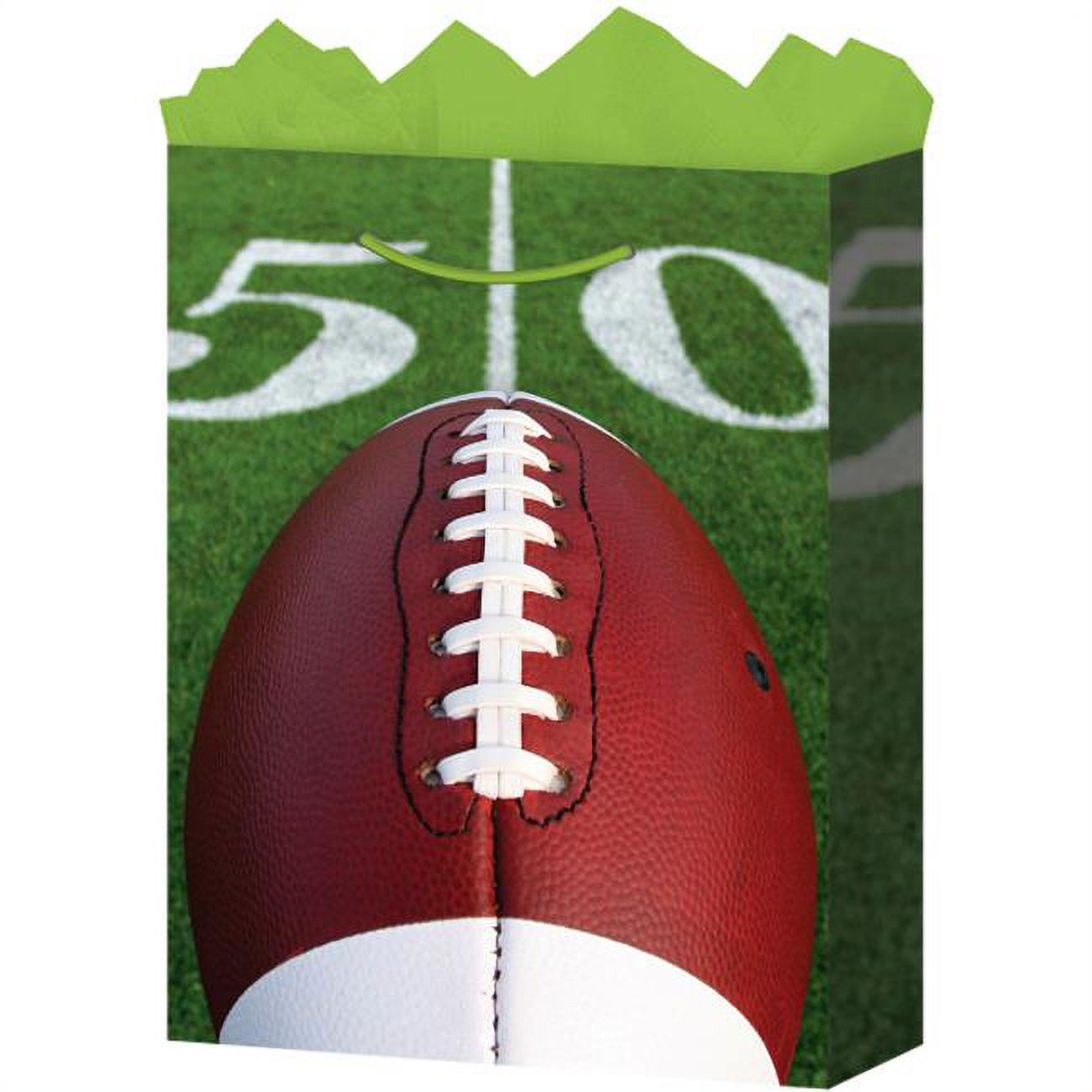 Bulk Buys Medium Football Gift Bag - Gloss - Case of 24 - Walmart.com
