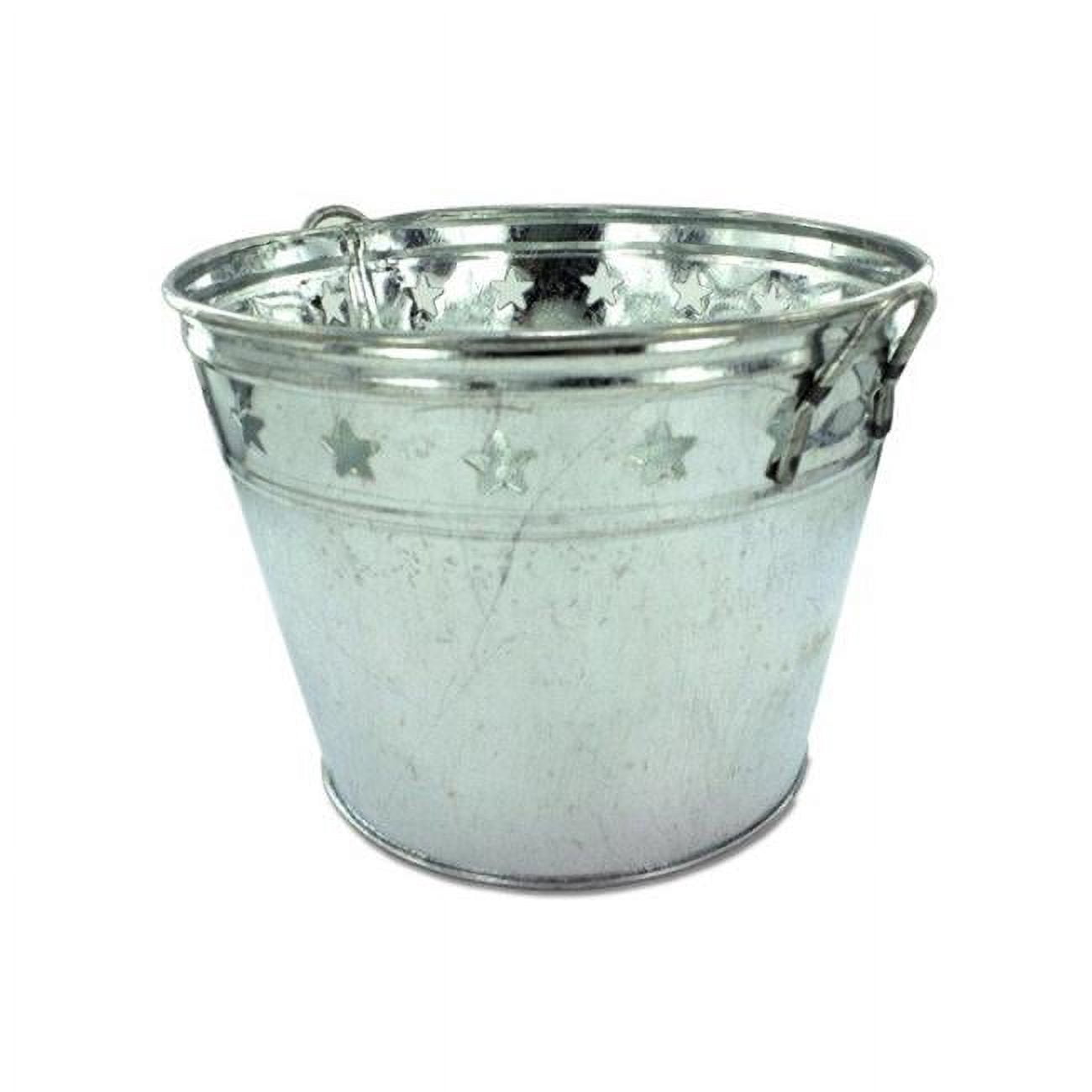 Bulk Buys OA235-24 7'' Tin Bucket with Stars - Pack of 24 - Walmart.com