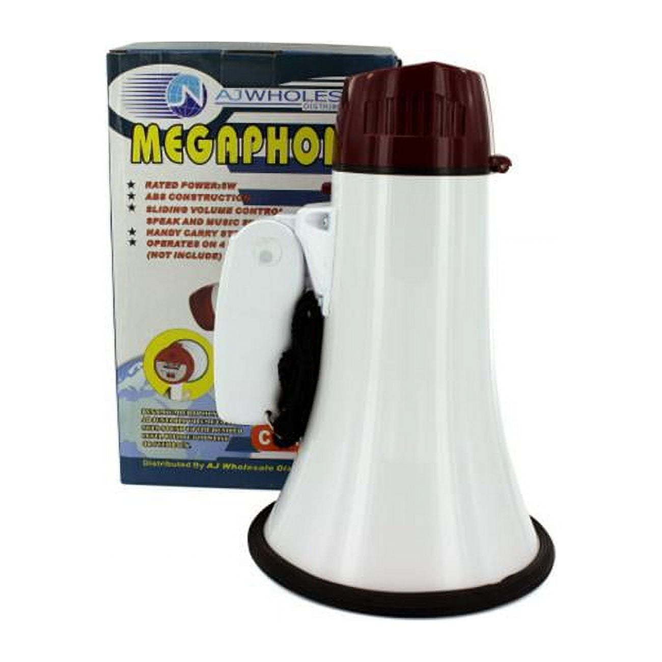 Bulk Buys OA315-2 Compact Megaphone with Speak and Music Switch -Pack ...