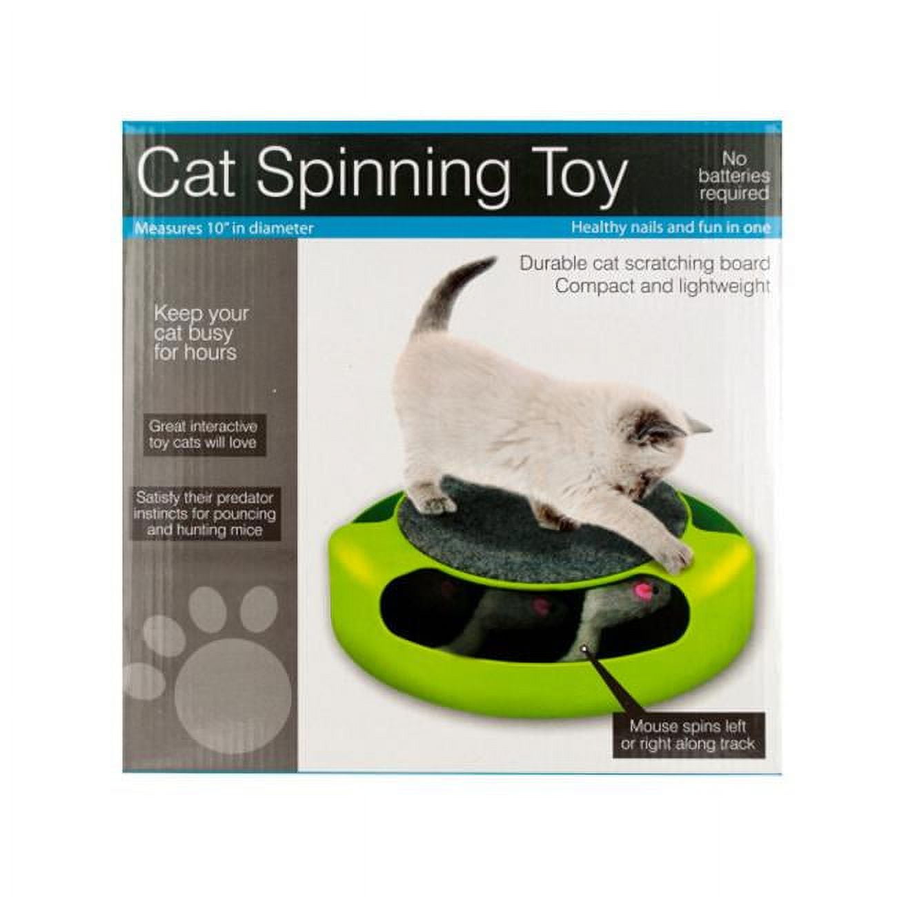 Bulk Buys OC992-4 Cat Scratch Pad Spinning Toy with Mouse- 4 Piece ...