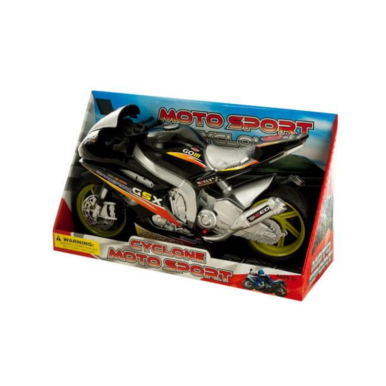 Bulk Buys OF404-2 Friction Powered Toy Motorcycle with Sound Light, 2 ...
