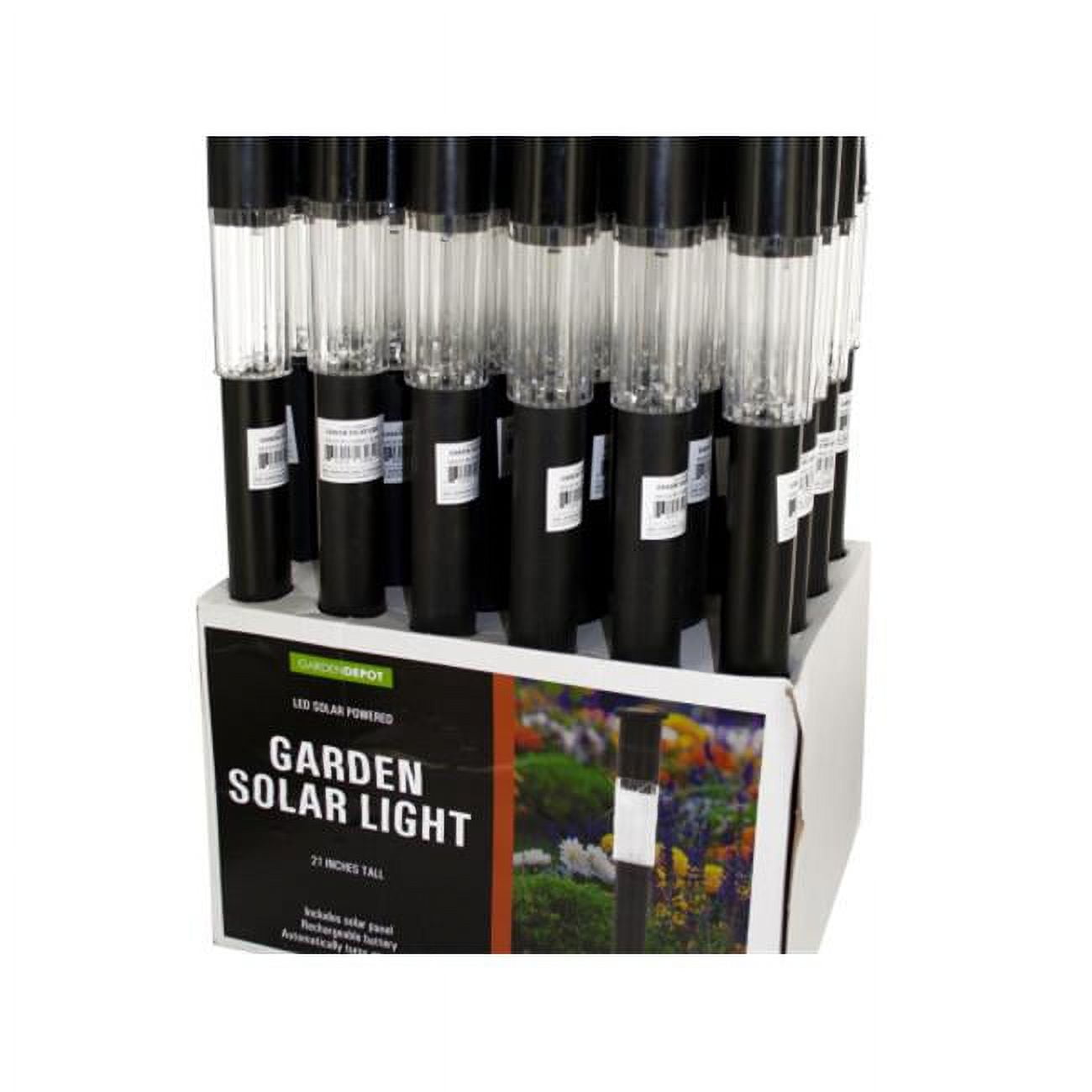 Bulk Buys OL493-24 Solar LED Garden Light Countertop Display - 24 Piece ...
