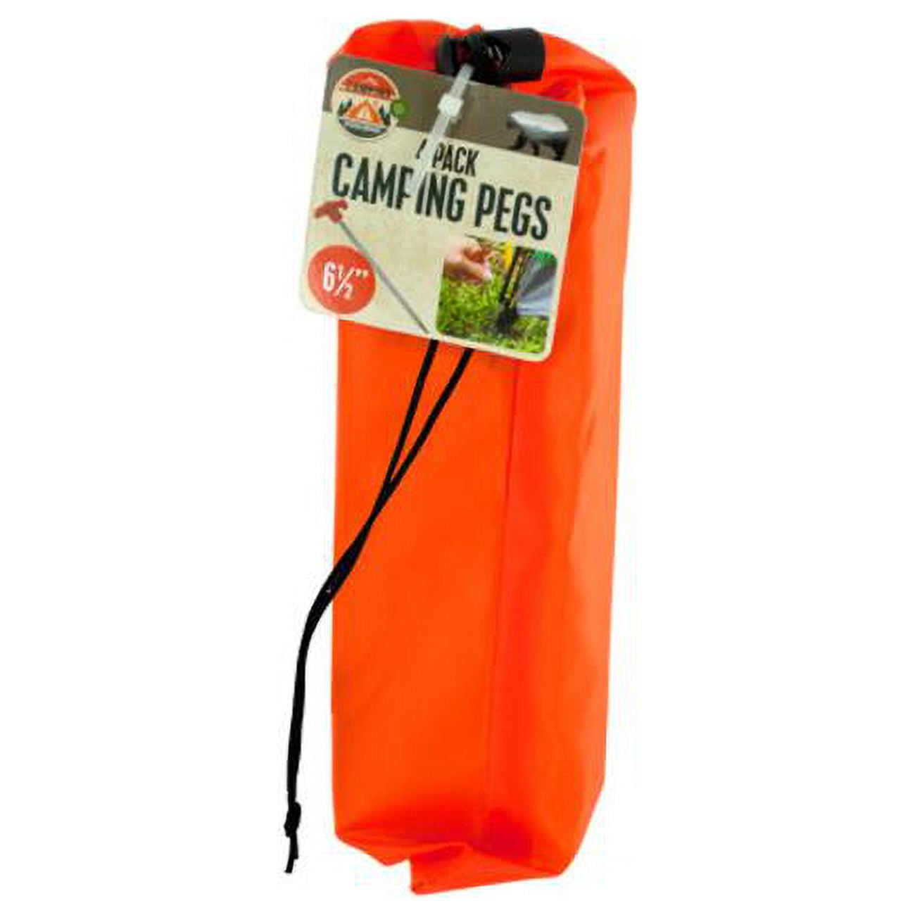 Bulk Buys OL551-36 Camping Pegs Set with Carrying Bag - 36 Piece ...