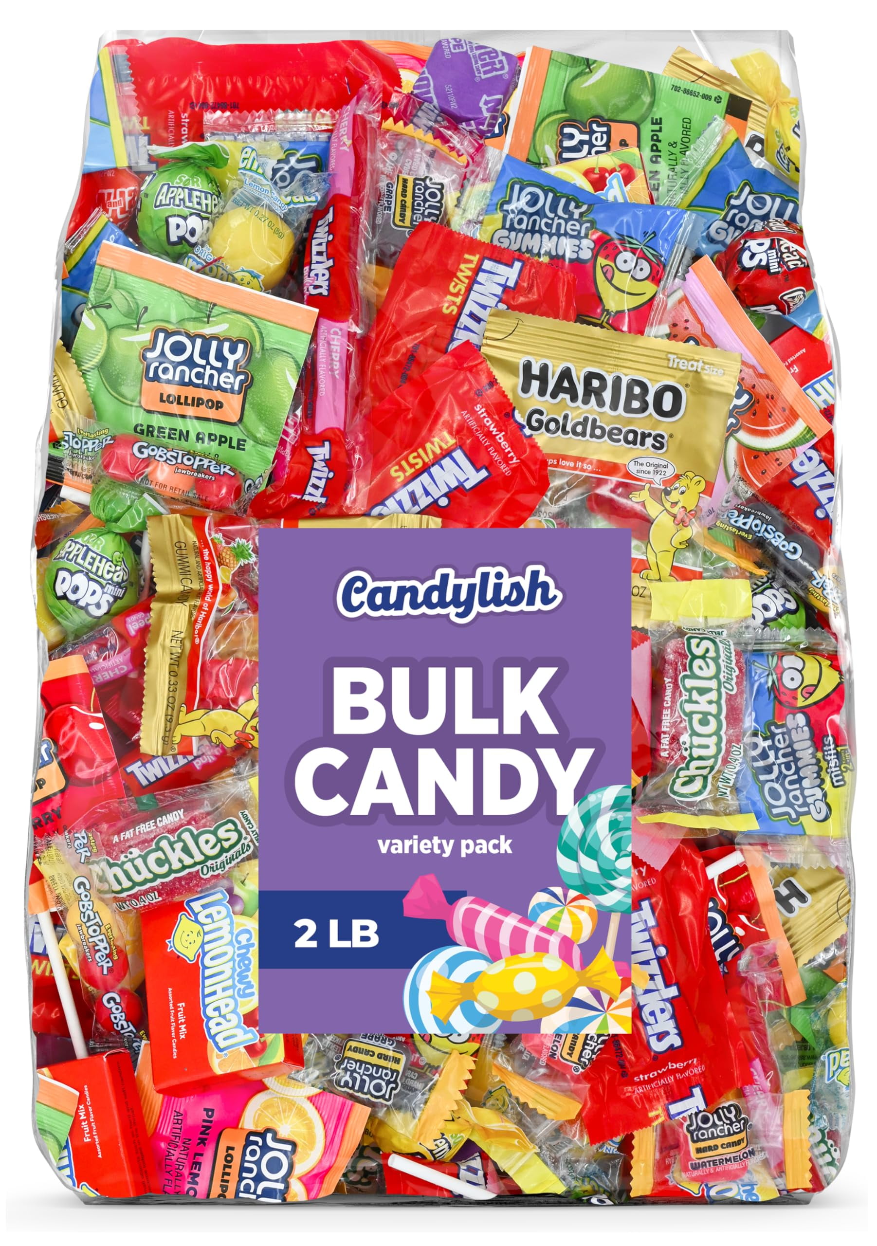 Bulk Candy Variety Pack, KEF16 2 LB - Assorted Individually Wrapped ...