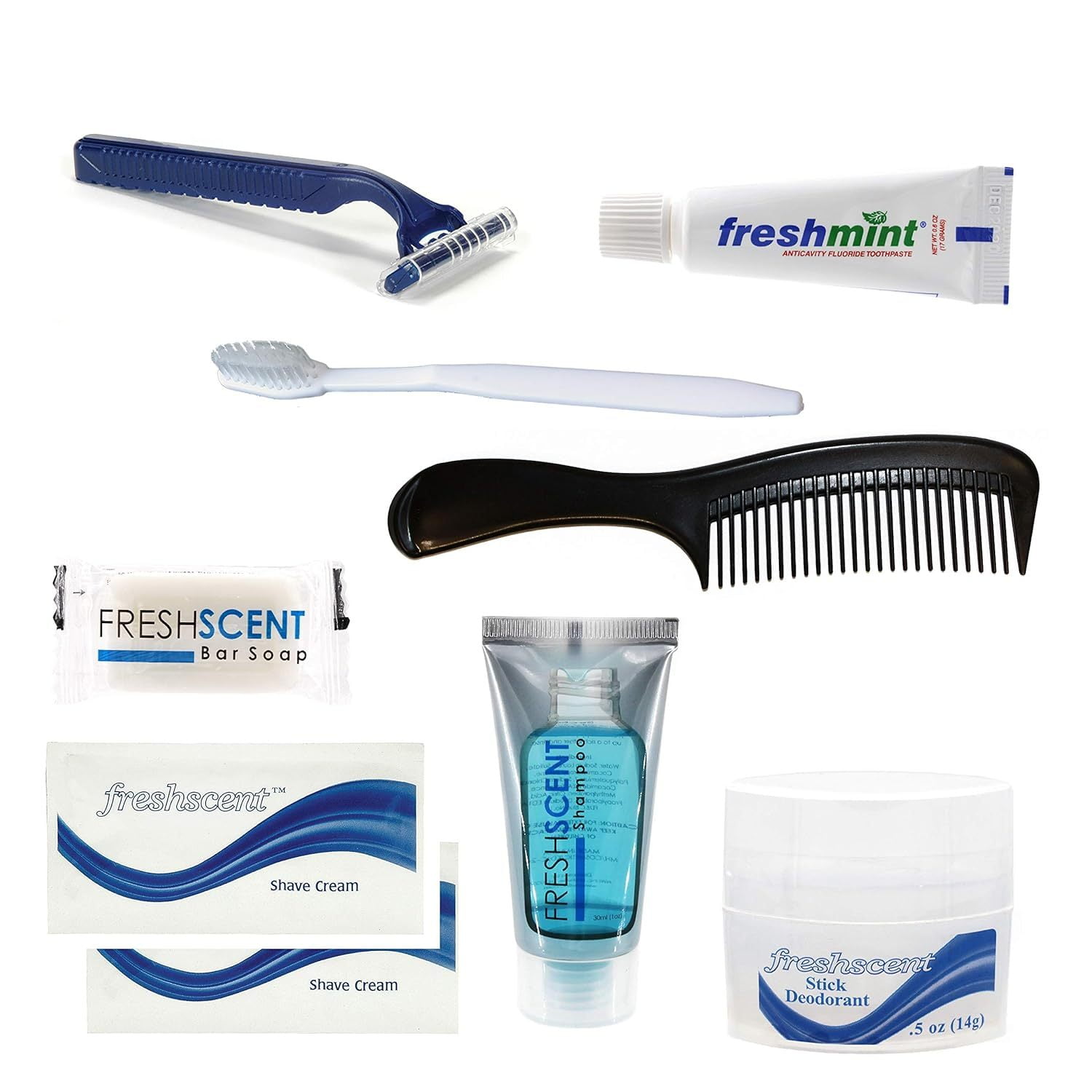 Bulk Case of Wholesale Deluxe Hygiene Kits & Toiletries for Men, Women ...