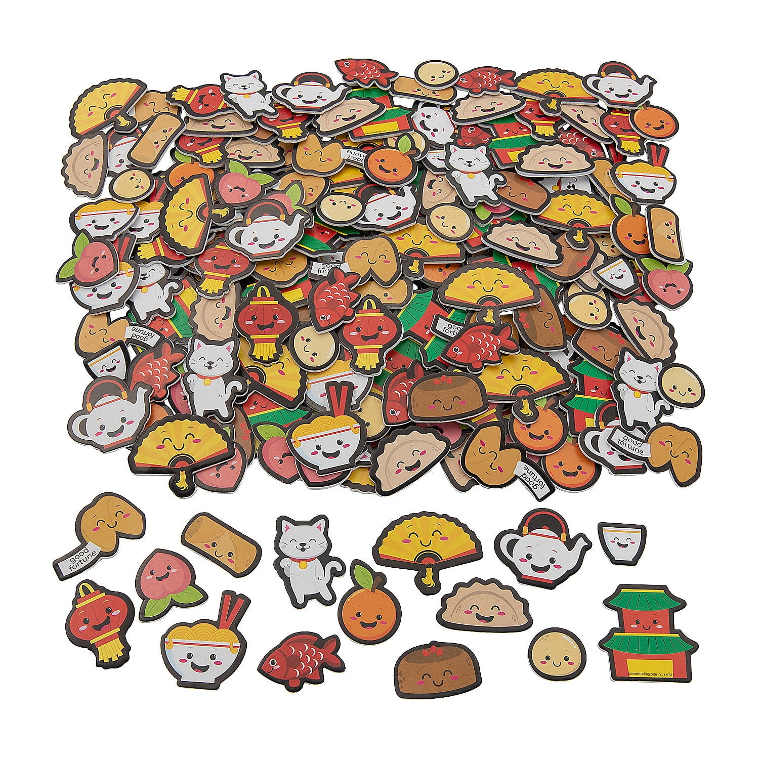 Bulk Chinese Food Self-Adhesive Shapes - 300 Pieces - Walmart.com