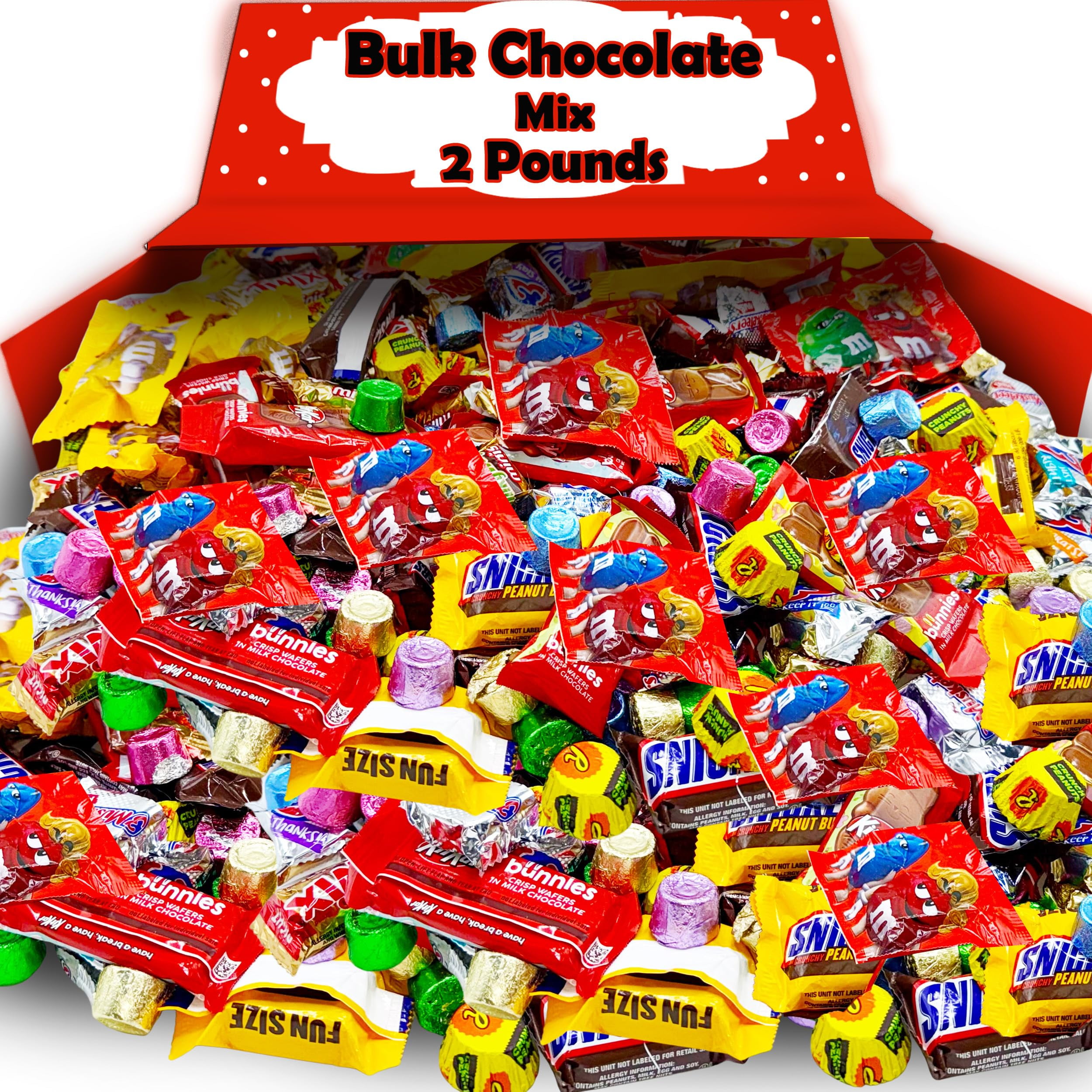 Bulk Chocolate Candy Mix, DMF15 4 Lbs Individually Wrapped Spring ...