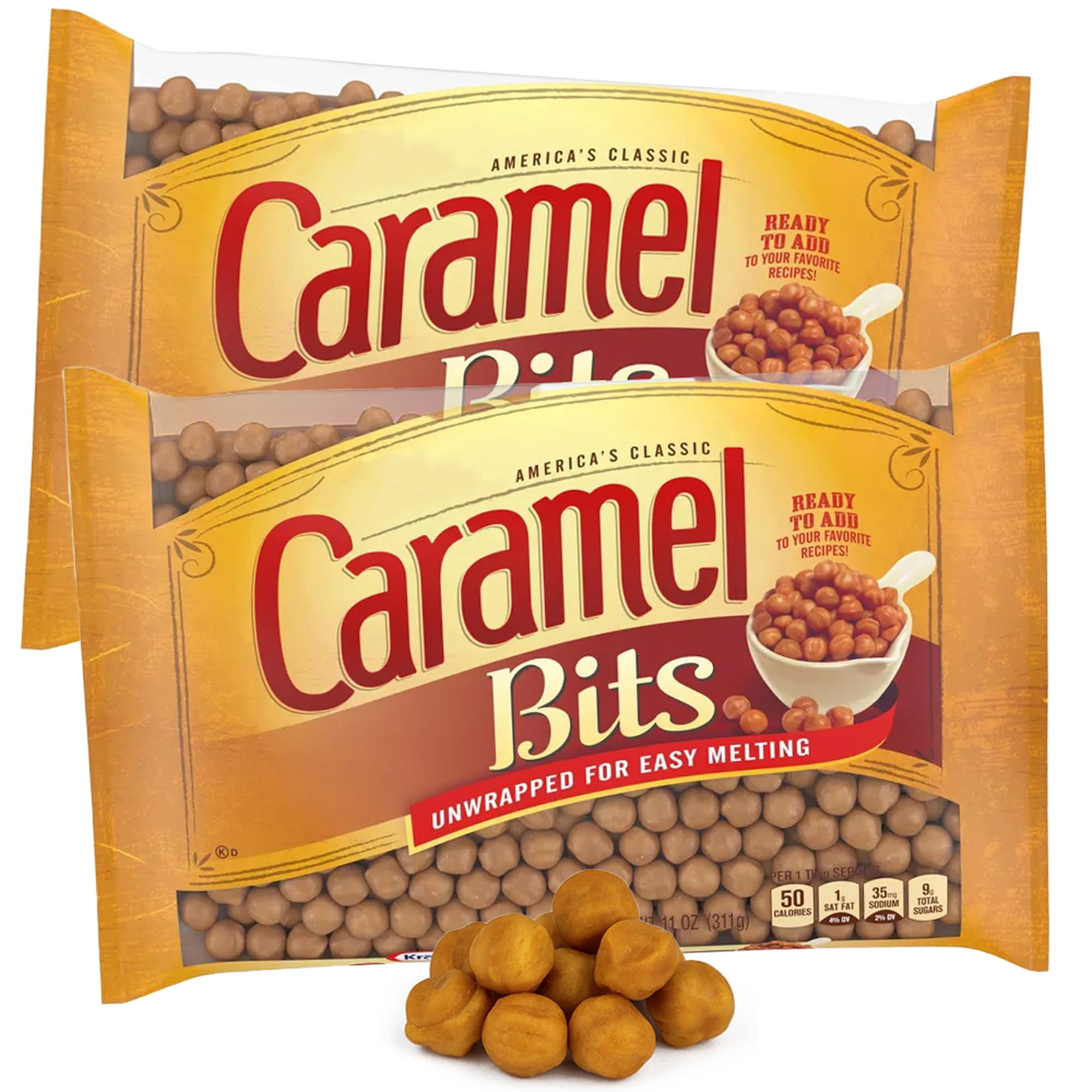 Bulk Classic Unwrapped Caramel BDF32 Bits 2 Pack - Mini Sweet Creamy ...