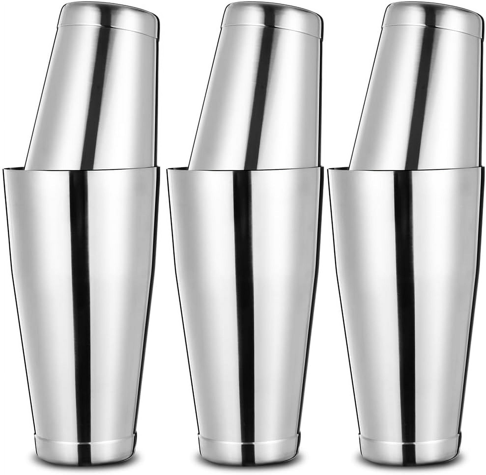 Bulk Commercial Cocktail Shakers 6pc Set, Professional Boston Shakers ...