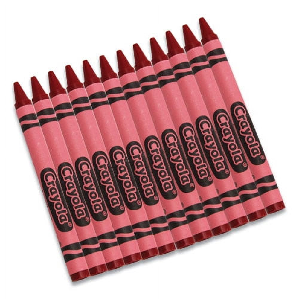 Crayola Bulk Pack Set, Red Crayons, 12/box | Bundle of 5 Regular Boxes ...