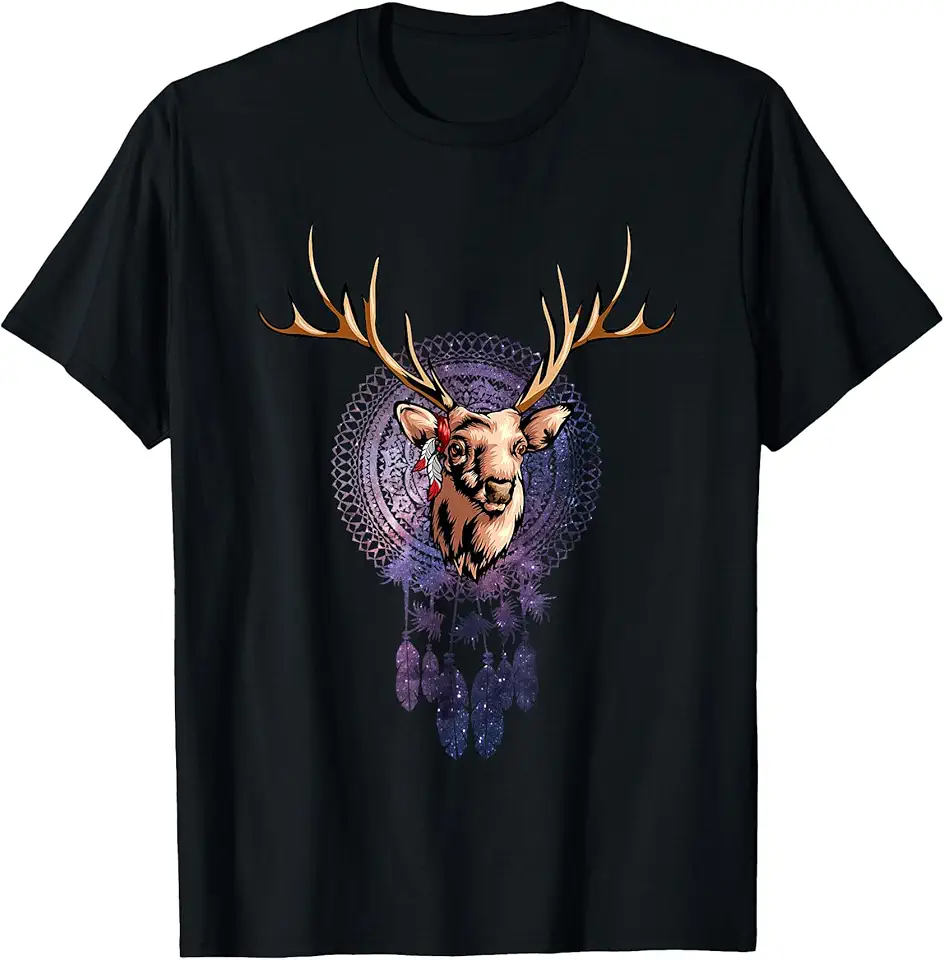 Deer Spirit Totem | Elk Deer Spirit Totem Indien People Day Débardeur ...