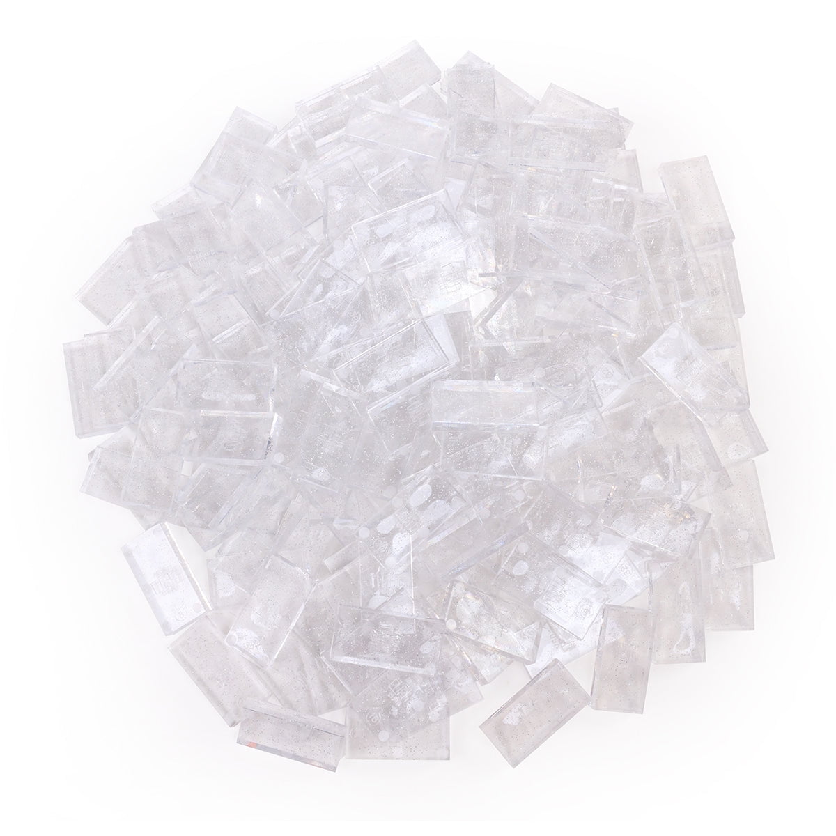 Bulk Dominoes - Clear Glitter - 100pcs - Walmart.com