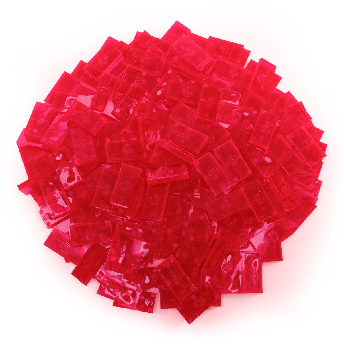 Bulk Dominoes - Clear Neon Pink - 100pcs - Walmart.com