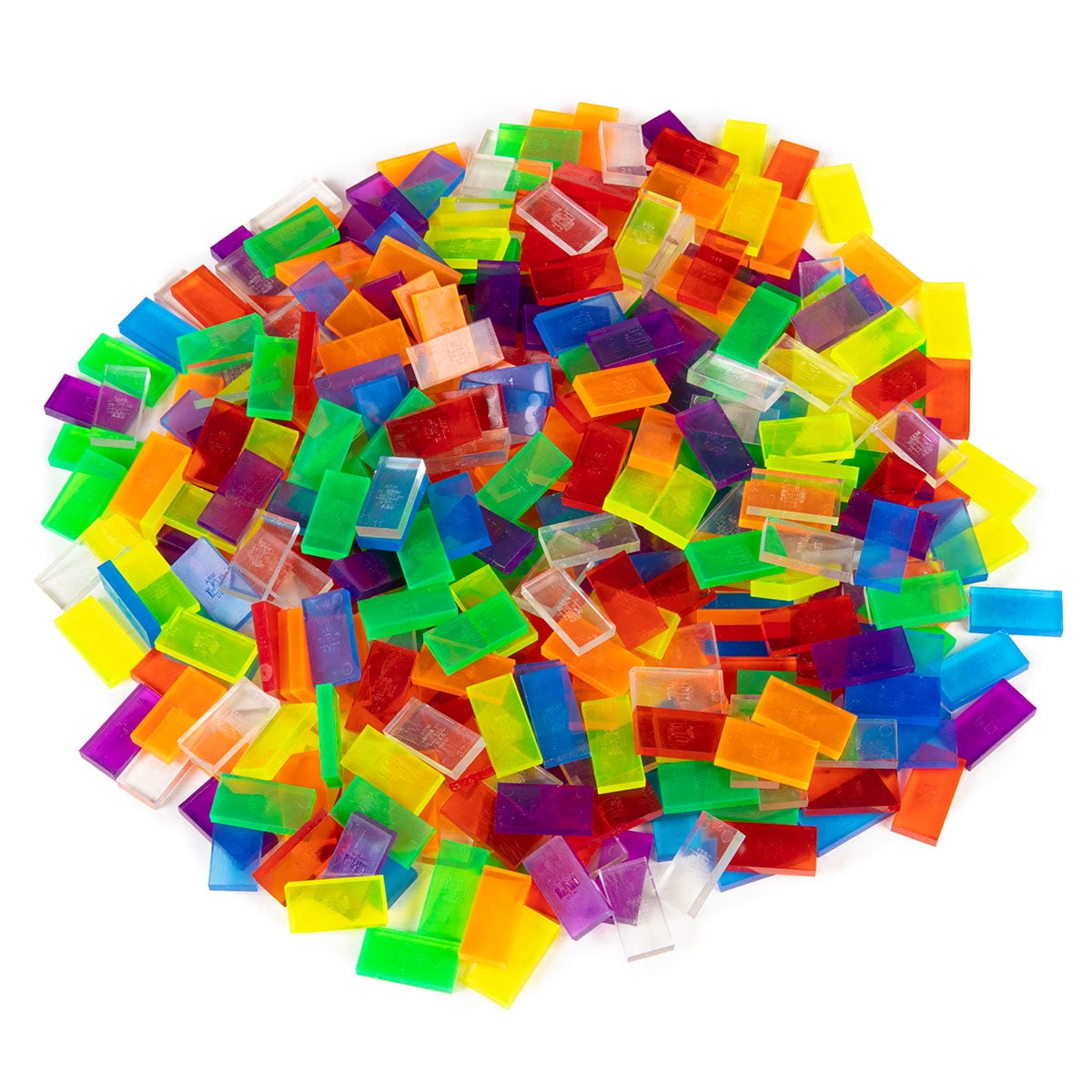 Bulk Dominoes - Mini Clear Assorted - 100pcs - Walmart.com