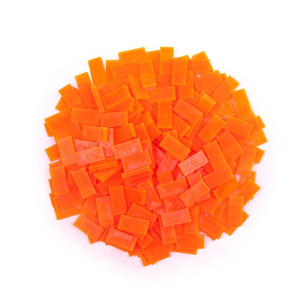 Bulk Dominoes - Mini Clear Orange - 100pcs - Walmart.com