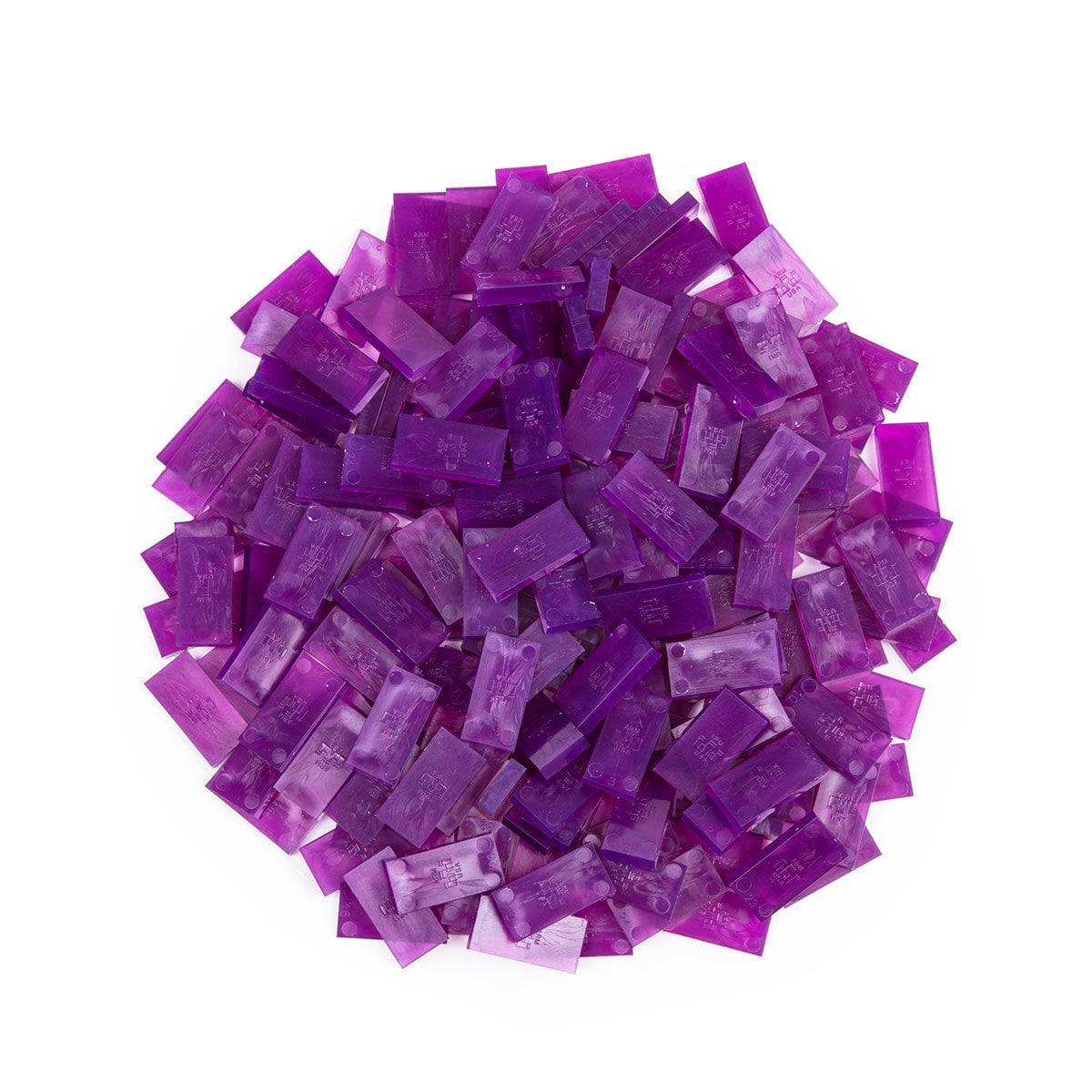 Bulk Dominoes - Mini Clear Purple - 100pcs - Walmart.com