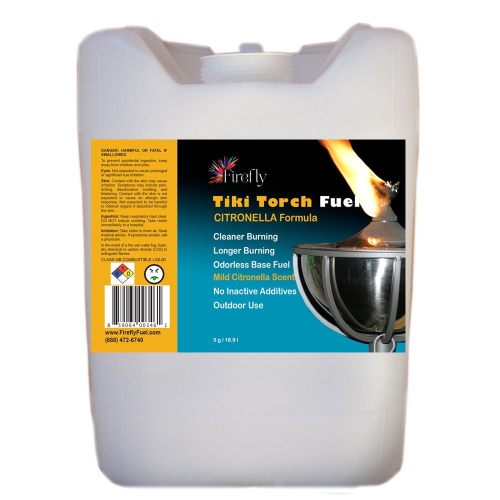 Bulk, Eco-Friendly Firefly Tiki Torch Fuel w/Citronella Oil - Long Burn ...