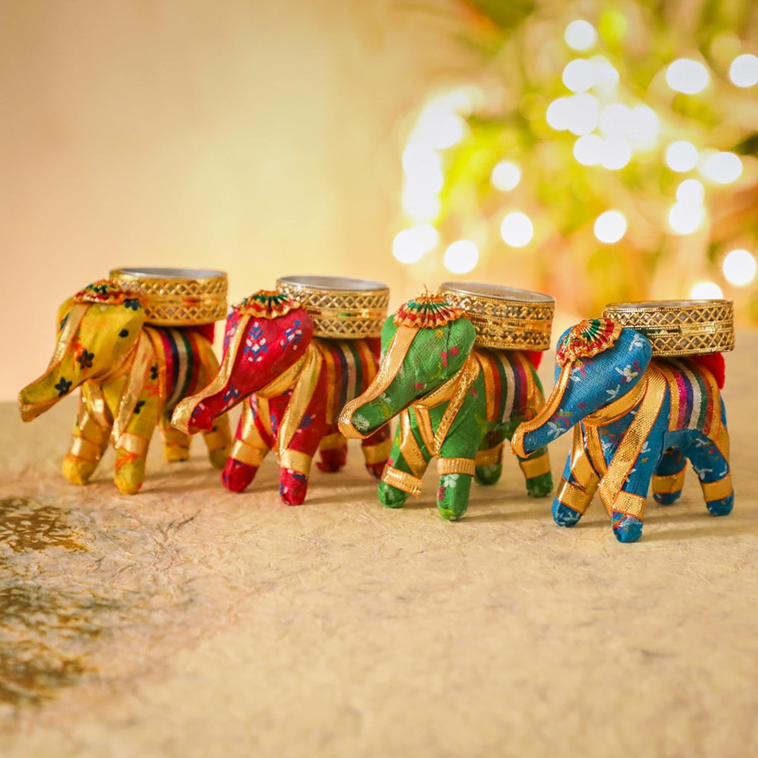 Bulk Elephant Tea Light Holder for Diya Diwali Decor | Goddess Ganesh ...