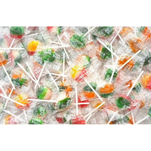 Bulk Flat Lollipops Individually Wrapped Candy - 10 lb. Assorted Candy ...