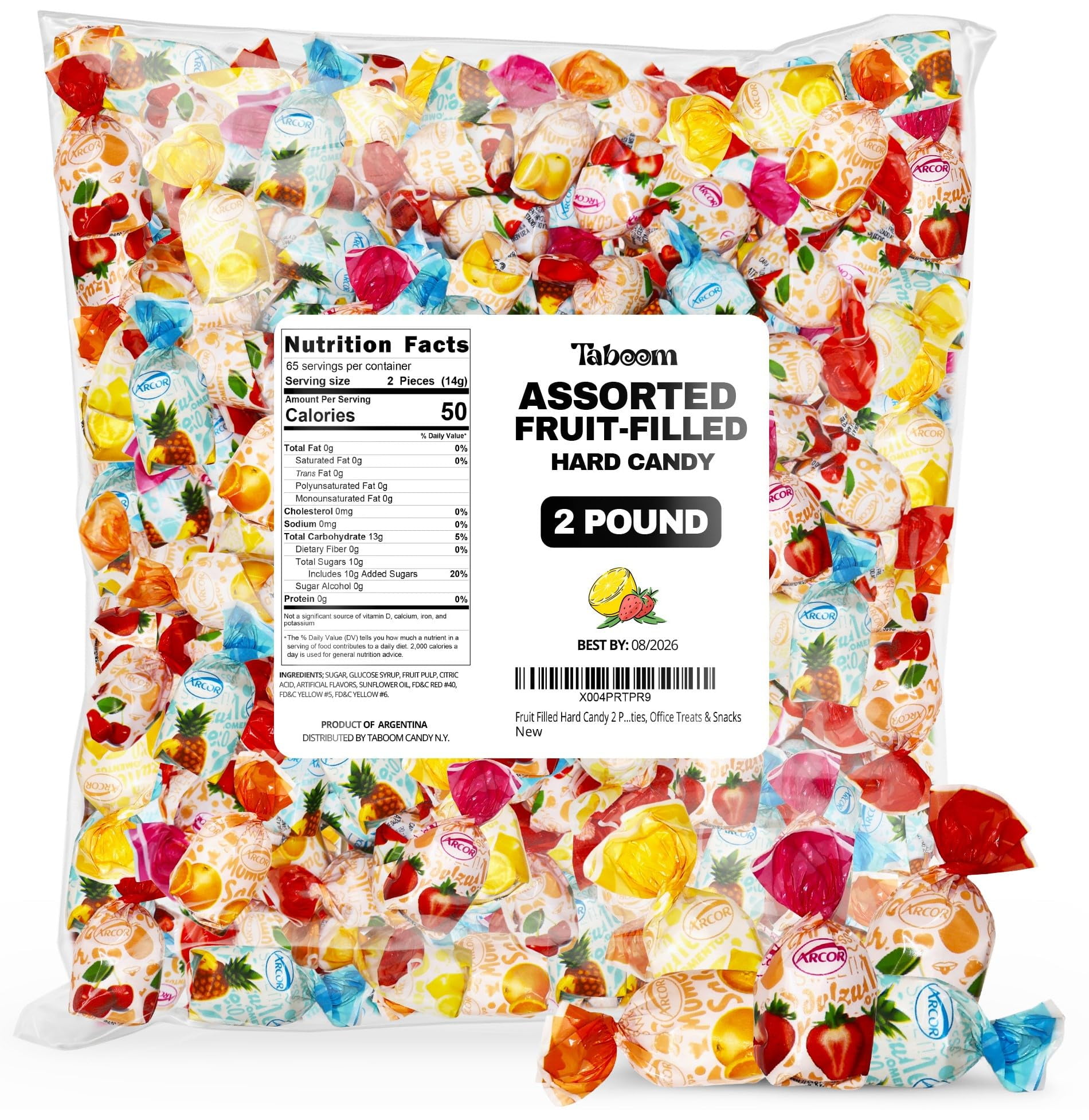 Bulk Fruit Filled Hard Candy MDA05 2 Pound, Holiday Candy ...