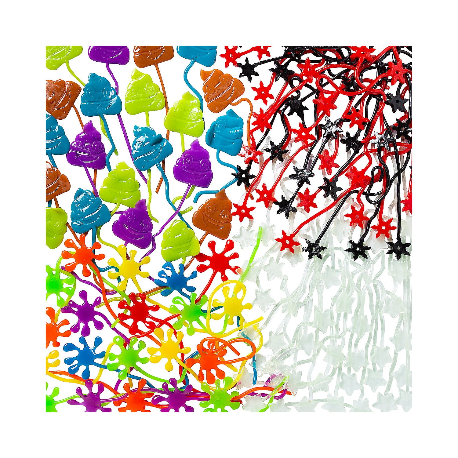 Bulk Fun Icons Sticky Hand Assortment, Toys, Party Supplies, 288 Pieces ...