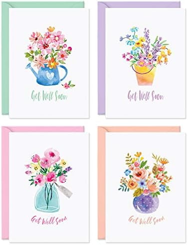 Bulk Get Well Cards With Envelopes, 24 Get Well Soon sheets Bundel ...